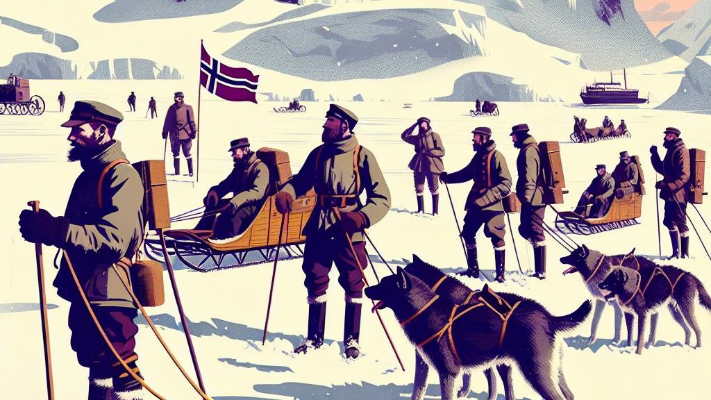 Hành Trình của Roald Amundsen: Chinh Phục Nam Cực | Beelinguapp